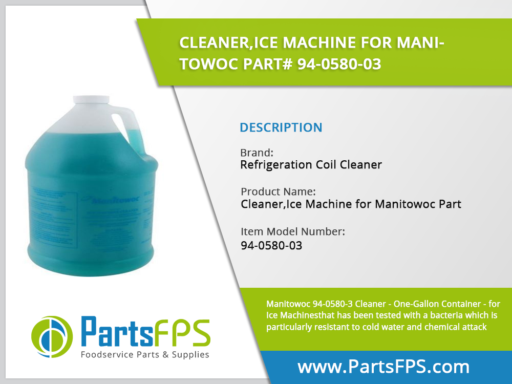 Ice machine cleaning solution - Partsfps. Restaurant Equipment ...