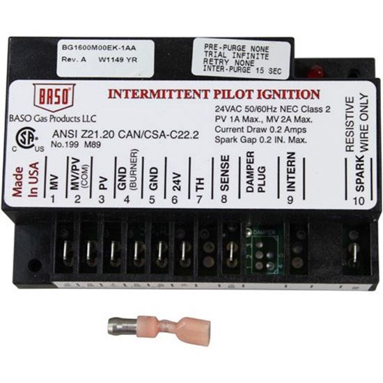 Ignition Control for Baso Part# BG1600M00EK-1AA. Restaurant Equipment ...