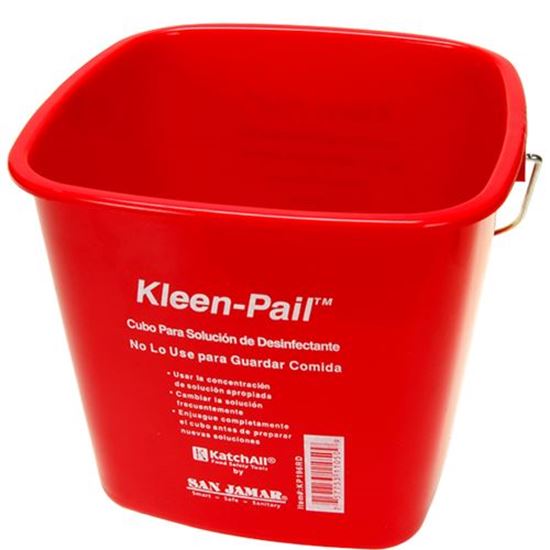 Pail(F/Sani Solution,Red,6 Qt) for San Jamar Part# SJKP186RD ...