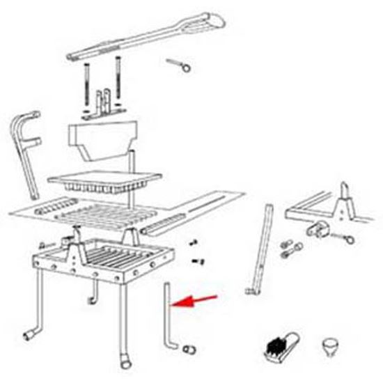 Leg, Lettuce King Iv M# 4400 for Vollrath/Idea-Medalie Part# 379018 ...