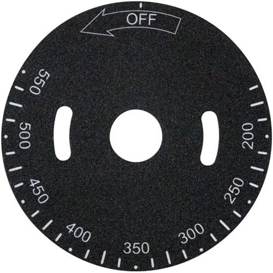 Plate,Temp Dial , 200-550F for Vulcan Hart Part# VH498037A. Restaurant ...
